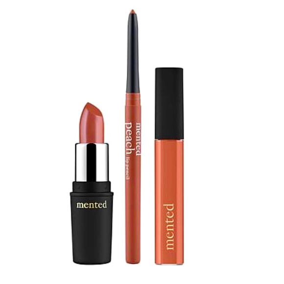 Mented Cosmetics | Makeup | Set Of Three Lip Color Mented Peach New ...